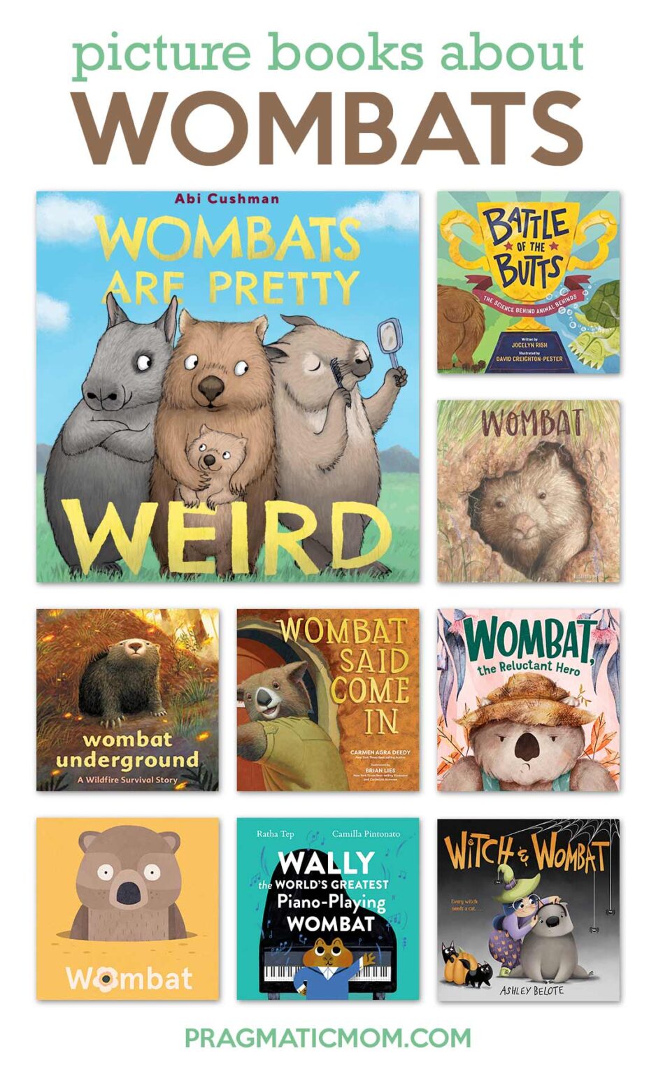 Nine Picture Books About Wombats & GIVEAWAY - Pragmatic Mom