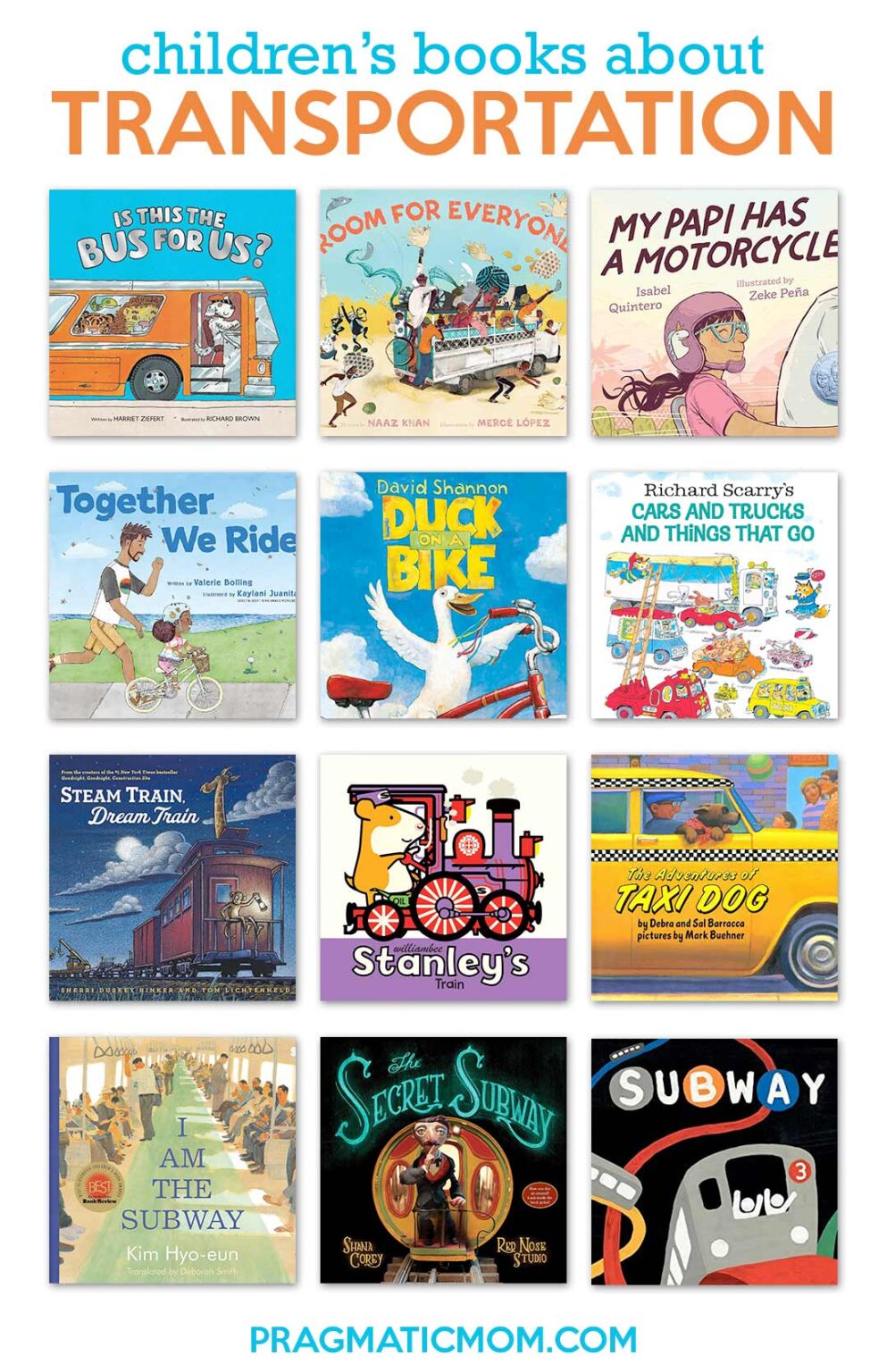 18 Children's Books About Transportation - Pragmatic Mom